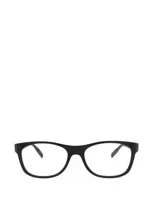 Montblanc Logo Plaque Square Frame Eyeglasses - Black