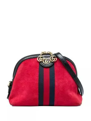 Gucci Suede Web Ophidia Dome Crossbody Bag