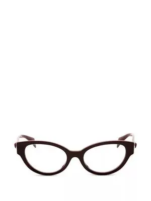 Versace Versace Eyewear Cat Eye Frame Eyeglasses Red