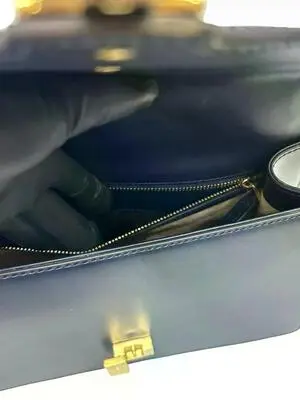 Gucci 2000-2015 Small Calfskin Web Sylvie Satchel