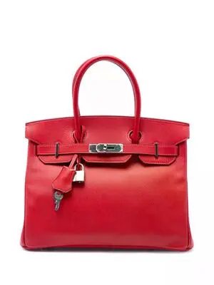 Hermès Epsom Birkin Retourne 30 Handbag - Red