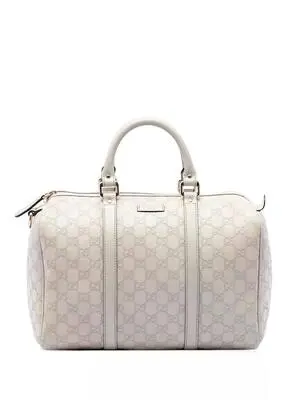 Gucci 2016-2026 Medium Guccissima Joy Boston Bag - White