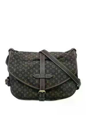 LOUIS VUITTON 2008 Monogram Mini Lin Saumur 30 Crossbody Bag - Brown