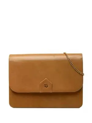 Dior 20th Century Leather Chain Crossbody Bag - Brown