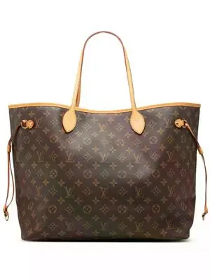 LOUIS VUITTON Monogram Neverfull Gm Tote Bag - Brown