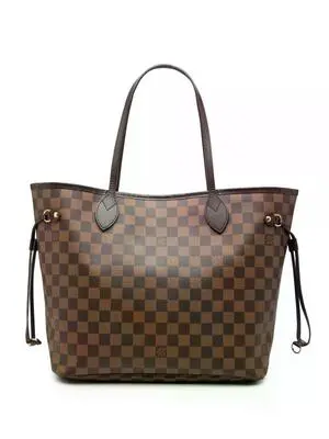 LOUIS VUITTON Damier Ebene Neverfull Mm Tote Bag - Brown