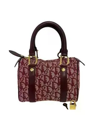 Dior Mini Diorissimo Trotter Canvas Boston Bag