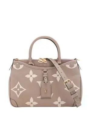 LOUIS VUITTON 2021-2026 Bicolor Monogram Empreinte Giant Trianon Pm Satchel