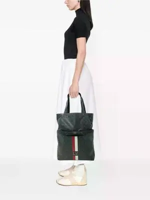 LOUIS VUITTON Monogram Cobalt Stripe Tote Bag