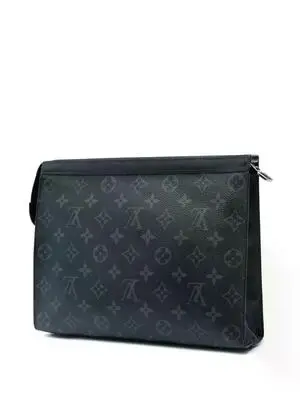 LOUIS VUITTON 2019 Monogram Eclipse Pochette Voyage Mm Clutch Bag