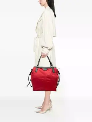 Burberry 2000-2017 Nylon Buckleigh Tote Bag - Red
