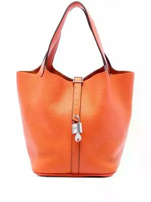Hermès 2014 Clemence Picotin Lock 22 Handbag - Orange