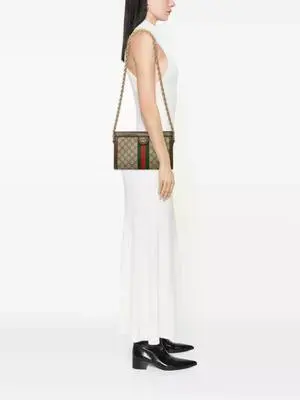 Gucci Ophidia Gg Supreme Web Ophidia Chain Crossbody Bag