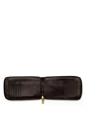 Celine 2000 Macadam Coated Canvas Wallet With Strap Crossbody Bag