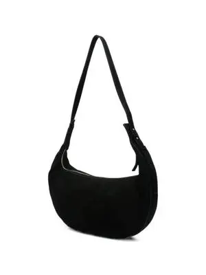 Liviana Conti Suede Crescent Shoulder Bag