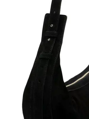Liviana Conti Suede Crescent Shoulder Bag