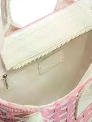 GAELLE PARIS Fringed Logo-embroidered Tote Bag
