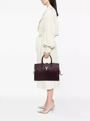 Saint Laurent 20th Century Medium Leather Cabas Chyc Satchel