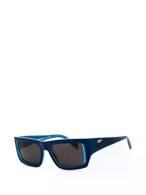 Off-White Prescott Rectangle-frame Sunglasses - Blue