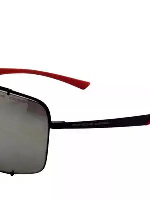 Porsche Design Geometric Frame Sunglasses - Black
