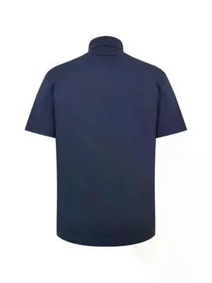 Zegna Navy Cotton Piquet Polo Shirt