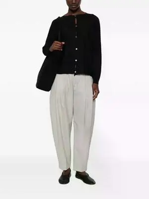 Liviana Conti Boat-neck Cardigan - Black