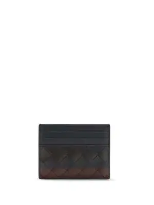 Bottega Veneta Intrecciato Leather Card Holder - Black