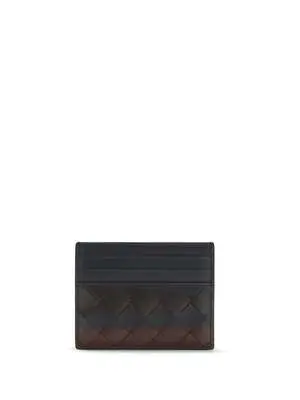 Bottega Veneta Intrecciato Leather Card Holder - Black