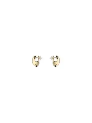 Bottega Veneta Small Disc Earrings - Gold