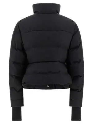 Alexander McQueen Cropped Quilted Down Jacket With Stand Collar