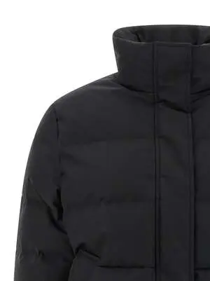 Alexander McQueen Cropped Quilted Down Jacket With Stand Collar