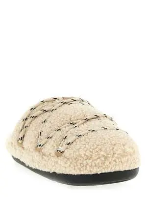 Moon Boot Teddy Slipper Mules - Cream
