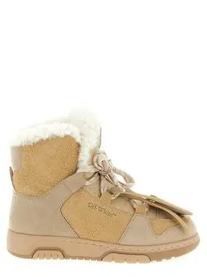Off-White Winter' Ankle Boots - Cream