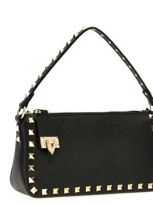 Valentino Garavani Rockstud Small Shoulder Bag - Black