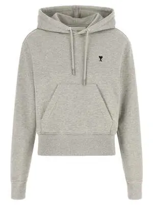 AMI Paris De Coeur Hoodie - Gray