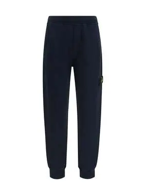 Stone Island Stone Island Men Logo Patch Sweatpants Blue