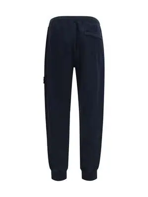 Stone Island Logo Patch Sweatpants - Blue