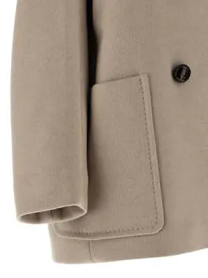 Max Mara Mario Double-breasted Cashmere Coat - Cream