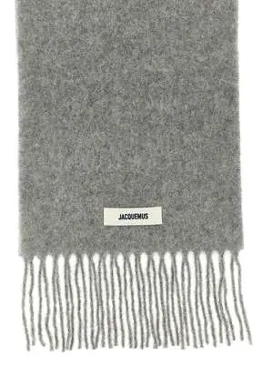 Jacquemus L'echarpe Carro' Scarf - Gray