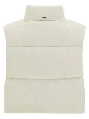 Herno Bright Corduroy Quilted Puffer Vest - White