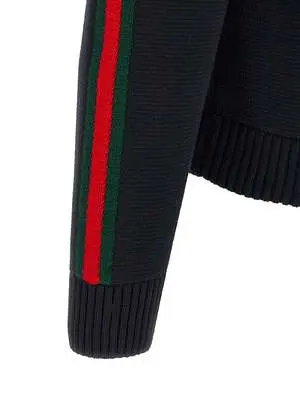 Gucci Wool Web Ribbon Knitted Jacket