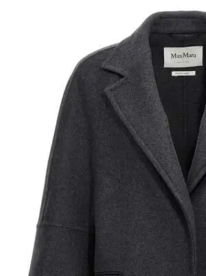Max Mara Asburgo Mélange Wool And Cashmere Coat - Gray