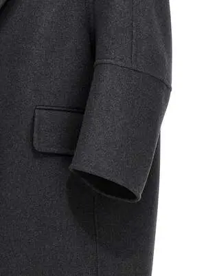 Max Mara Asburgo Mélange Wool And Cashmere Coat - Gray