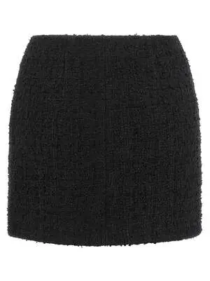 Balmain Embossed Button Detail Miniskirt