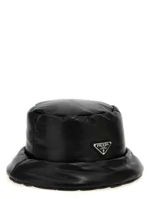 Prada Nappa Leather Bucket Hat
