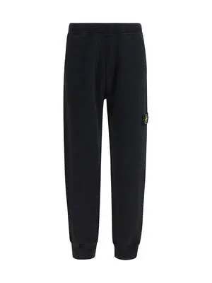 Stone Island Stone Island Men Logo Patch Sweatpants Black