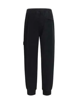 Stone Island Logo Patch Sweatpants - Black