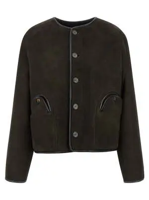 BLAZÉ MILANO Reversible Suede And Shearling Jacket