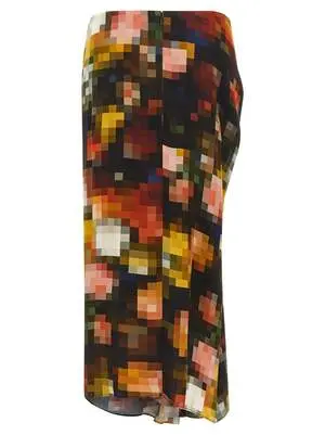 Dries Van Noten Suma Bis' Draped Skirt