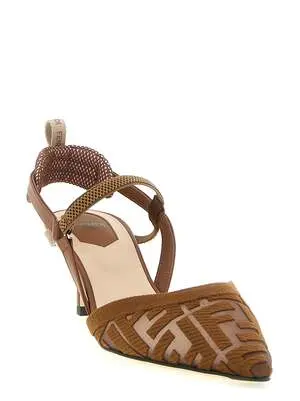 Fendi Colibrì Slingback - Brown